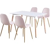 Charles Jacobs Circular 4 Seat Round Dinner Table and Chair Scandi ...