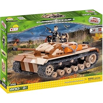 COBI 2482 Small Army-Stug IV(Sturmgeschutz) (410 Pcs) Toy, Green ...
