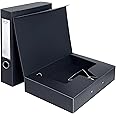 YAWOIRG Box Files A4,2 Pack Plastic A4 Archive Box File with Lockspring ...