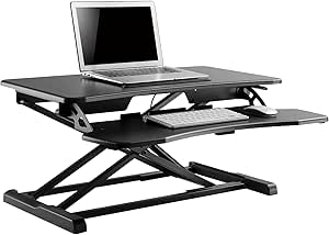 WOLTU Computertisch Sitz-Steh-Schreibtisch Sitz-Stand-Workstation ...