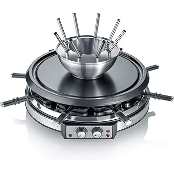 Tefal RE12C812 Appareil à Raclette Multifonction Cheese n'co 6 en 1 ...