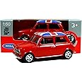 Welly Mini Cooper Mini Model (Red) with Union Jack Top Made of Die Cast ...