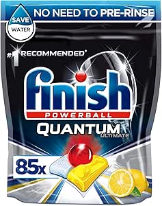 Finish Quantum Ultimate Dishwasher Lemon Scent, Pack of 85 Tablets ...
