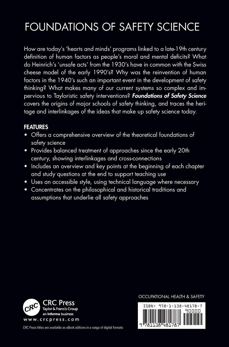 Foundations of Safety Science: A Century of Understanding Accidents and ...