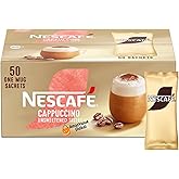 NESCAFÉ Cappuccino Unsweetened Taste Instant Coffee Sachets - 50 x 14.2g : Amazon.co.uk: Grocery