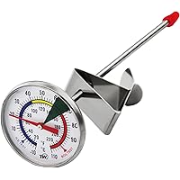 Milk Thermometer for Coffee with 175 mm Stainless Steel Probe Coffee ...