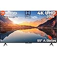 تلفزيون شاومي A-55-2025TV 4K UHD 2025 جوجل تي في مقاس 55 بوصة، أسود ...