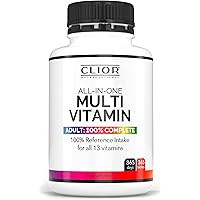 MultiVitamin x 365 (1 Year Supply) Vegan Tablets 100% NRV Recommended ...
