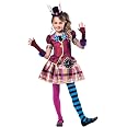 amscan set high (PKT) (9903197) Child Girls Miss Hatter Costume (5-6yr ...
