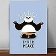 wallpics® Inner Peace Panda Poster for Room & Office Multicolor,Printed ...