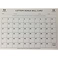 Crystals 1-59 Bonus Ball Cards Lottery Fundraising Ticket A4 Double ...