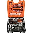 Bahco S138 Socket & Mechanical Set, Metric/AF 1/4", 3/8", 1/2" Drive ...