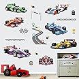 wondever Racing Car Wall Stickers Vehicles Roads Peel and Stick Wall ...