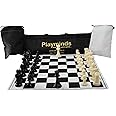 Buy Playminds 5 Years And Up 17'' X 17'' Professional Tournament Chess Set With Black Vinyl ...