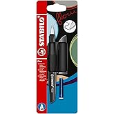STABILO Flow - Fountain Pen - MONOCHROME - Medium Nib - Pack of 1 ...