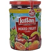 Kissan Mixed Fruit Jam 1 Kg Bottle, With Real Fruit Ingredients ...