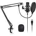 YOTTO USB Microphone Cardioid Condenser Mic - 192KHz/24bit Plug and ...