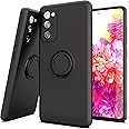 YmhxcY Galaxy S20 FE Case,360°Ring Holder Slim Silicone Soft Rubber Hybrid Hard Protection ...