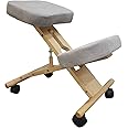 Bodytec Wellbeing ergonomic kneeling chair (Grey) : Amazon.co.uk: Home ...