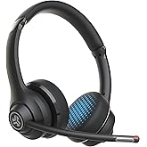 JLab Go Work Pop On-Ear Wireless Headset, Lilac, 50+ Hours Playtime ...