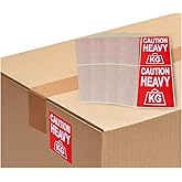 Warning Stickers 'Caution Heavy' Sticky Labels 80x103mm - 100 Pack ...