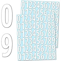 200 Pieces, 75mm - Number Stickers, Waterproof Vinyl Stick On Numbers ...