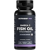 St.Botanica Fish Oil 1000mg Advanced Double Strength 650mg Omega 3 with ...
