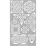 Aleks Melnyk #37.2 Pyrography Stencil, Celtic Metal Patterns, Wicca ...