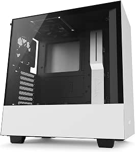 NZXT H500 – Compact ATX Mid-Tower PC Gaming Case – Tempered Glass Panel ...