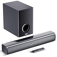 Mivi Fort Q120 Soundbar with 120W Surround Sound, 2.2 Channel soundbar with 2 in-Built ...