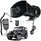 PROKONAI Police Horn for Cars Jeeps suvs 7 Tone Loud Hooter with Mic ...