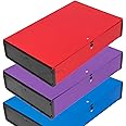 [Pack of 3] Foolscap Lock Spring Box Files 70mm Document A4 Paper ...