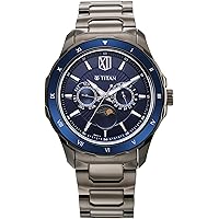 Titan Regalia Premium Blue Dial Stainless Steel Strap Analog Watch for ...