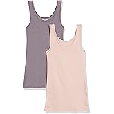Amazon Essentials Women's Slim-fit Tank, Pack of 2 : Amazon.co.uk: Fashion