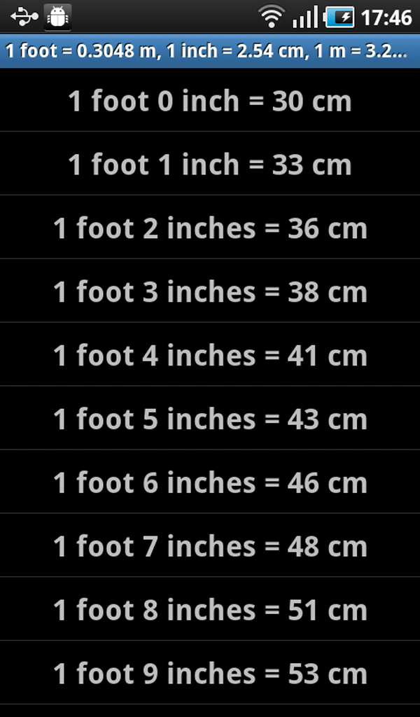 Height Conversion Amazon co uk Apps Games