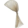 Bling Hollow Headdress Veil Cap Fishnet Elastic Headband with ...