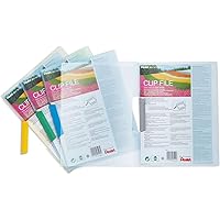 Rapesco 1043 ECO Pivot Clip File, A4, Assorted Transparent Colours ...