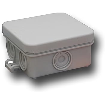IP66 Black Weatherproof Outdoor / External Junction Box Complete With ...