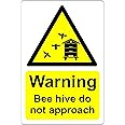 Warning honey bee hive do not approach Beekeeping safety sign - 1.2mm ...