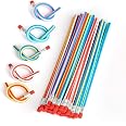 PIQIUQIU Lápices para doblar, 30 piezas Lápices para doblar coloridos ...
