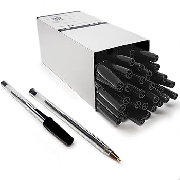 Black Biro Pens Pack of 100: Amazon.co.uk: Office Products