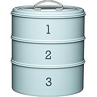 KitchenCraft Living Nostalgia 3-Tier Metal Cake Storage Tin, 22 x 27 cm ...