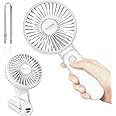 EasyAcc Handheld Fan, Portable Fan Digital Display & 5 Speeds Desk Fan ...