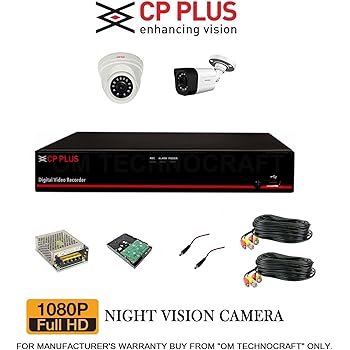 Buy CP Plus Astra HD 4 Channel DVR with 2.4 MP 1 Dome & 1 Bullet ...