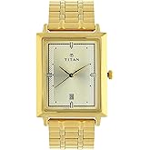 Titan Regalia Sovereign Quartz Analog with Date Silver Dial Stainless ...