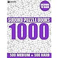 1000 Sudoku Puzzles 500 Medium & 500 Hard: Medium to Hard Sudoku Puzzle ...