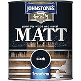 MATT PAINT FOR WOOD and METAL BLACK 0.75L : Amazon.co.uk: DIY & Tools