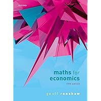 Maths for Economics: Amazon.co.uk: Renshaw, Geoff: 9780198704379: Books