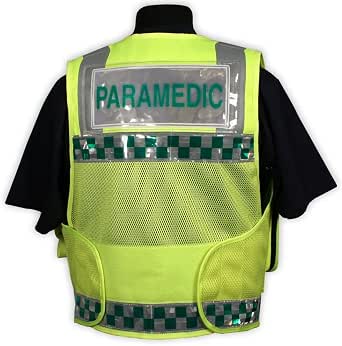 Protec Yellow Medic Paramedic Ambulance Response Vest (Large 46"-50 ...