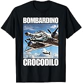 Bombardino Crocodilo - Italian Brainrot Meme T-Shirt : Amazon.co.uk ...